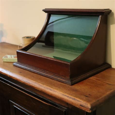 Small Mahogany And Glass Table Top Display Case