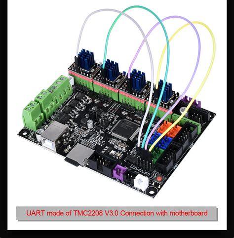 Bigtreetech Tmc2208 V3 0 Драйвер шагового двигателя Uart части 3d принтера Tmc2130 Tmc2209
