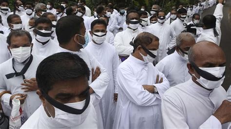 Kerala Priests Stage Protest Against Transfers Call For Uniform Mass