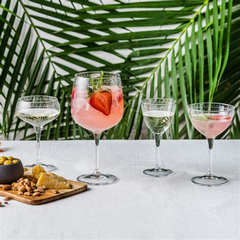 Gin Cocktail Glass 755 Cl Novecento Art Deco Bormioli Rocco
