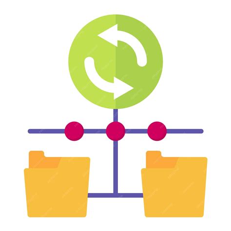 Premium Vector Data Refresh Flat Illustration