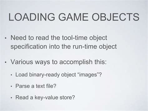 Game Object Models Game Engine Architecture Pptx