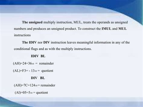 Microcomputer Architecture Arithmetic Instruction Ppt