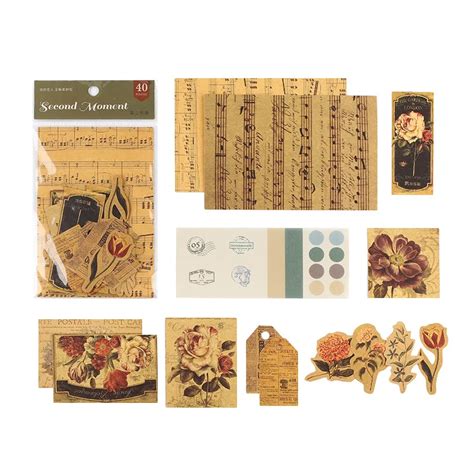 빈티지 장식 Diy 공예 사진 앨범 영어 신문 식물 재료 종이 정크 저널 플래너 공예 종이 스크랩북공예지 Aliexpress
