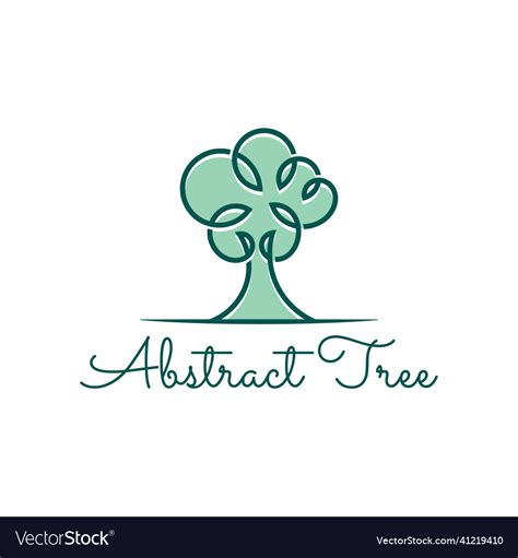 Abstract Tree Logo Template Royalty Free Vector Image