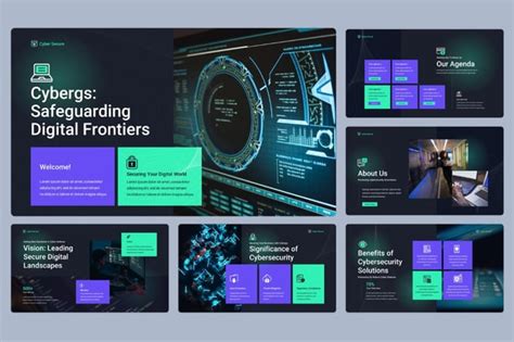 Cyber Secure Powerpoint Templates Incl Film And Gold Envato