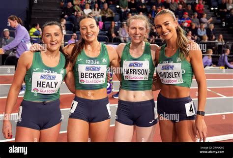 Republic Of Irelands Phil Healy Sophie Becker Roisin Harrison And