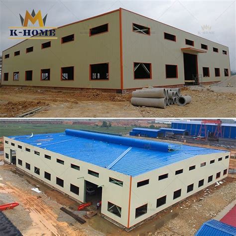 Pre Engineered Steel Structure Clear Span Metal Buildings Prefab Building Kits And Warehouse