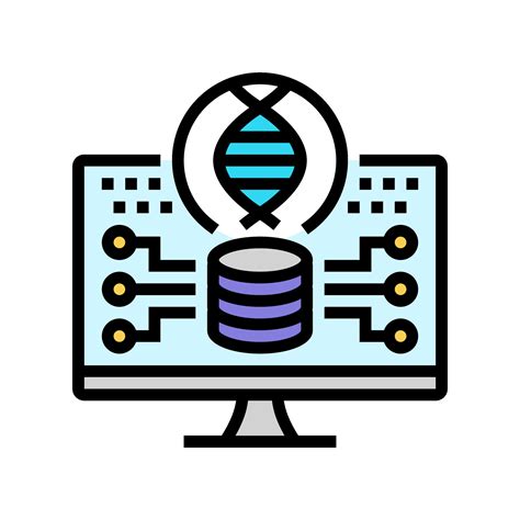 Genomic Data Analysis Cryptogenetics Color Icon Vector Illustration 36930411 Vector Art At Vecteezy