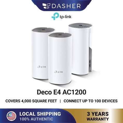 Tp Link Deco E Ac Mesh Wifi Router Whole Home Wi Fi System For Unifi Maxis Time Fibre