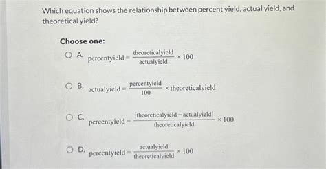 Solved Which Equation Shows The Relationship Between Percent Chegg Com