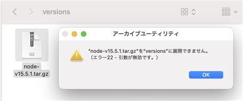 Node Tools Setup Ts Failed To Decompress Node V15 5 1 Tar Gz