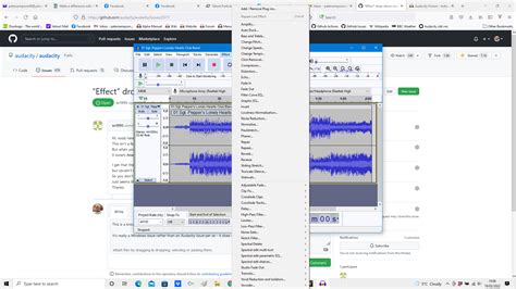 Effect Drop Down Menu Covers The Rest Issue Audacity Audacity GitHub