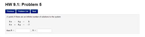 solved if there are an infinite number of solutions to the