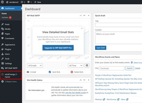 setup email verification for 2 factor authentication wordpress 2fa