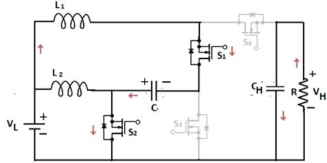 Equivalent Circuit In The Step Up Mode Download Scientific Diagram