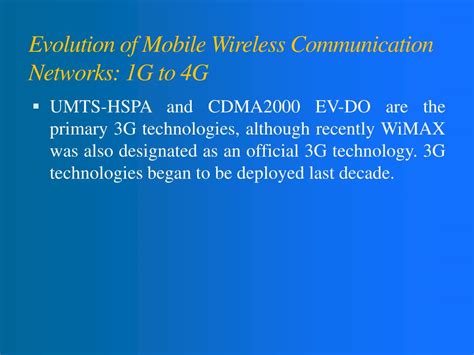 Ppt Mobile And Wireless Communication Technologies And Techniques Powerpoint Presentation Id
