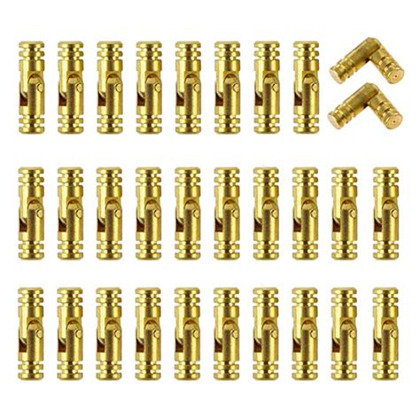 Barrel Hinges 30 Pcs Mini Concealed Hinges Invisible Hinges Brass