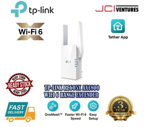 Tp Link Re605x Ax1800 Wifi 6 Range Extender Lazada
