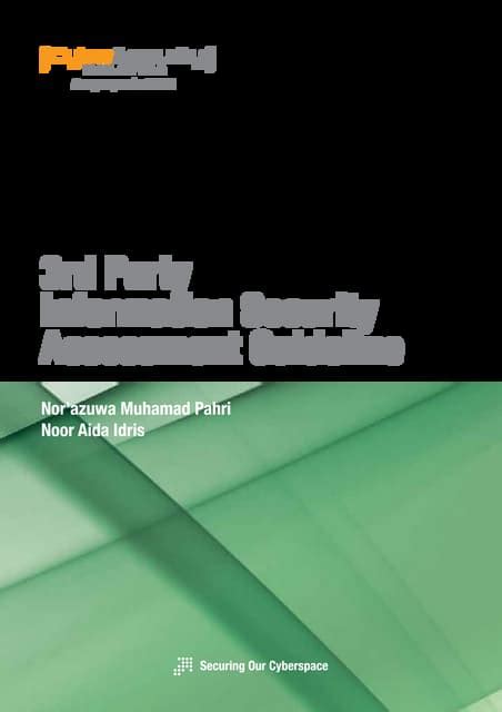 3rd Party Information Security Assessment Guideline Pdf Computing Technology And Computing