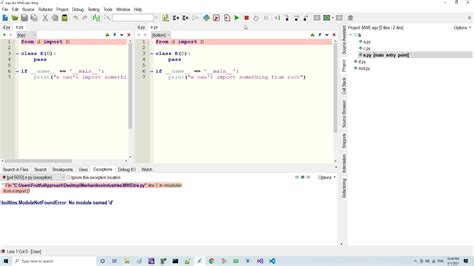 Two Mwes That Show How Not To Import Things In Python When You Want To Run A File In A Subdir