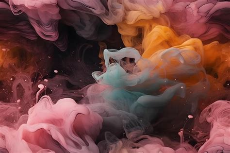 Premium Ai Image Capture The Beauty Of Fluid Movements Using Ink To Create Stunning Abstract