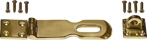 Polished Solid Brass Hasp Set Furniture Drawers Cabinet Doors Chest