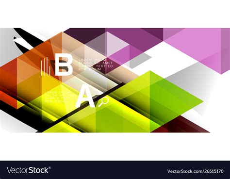 Abstract Triangle Pattern Colorful Backdrop Vector Image