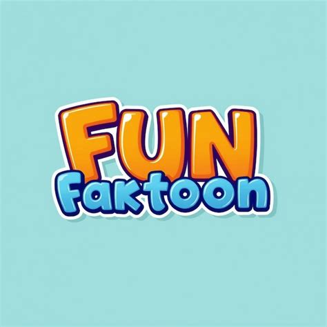 Fun Cartoon Text Effect Premium Ai Generated Image
