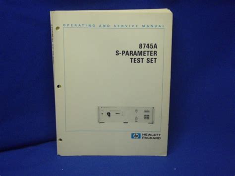 Business And Industrial Test Equipment Manuals And Books Hewlett Packard