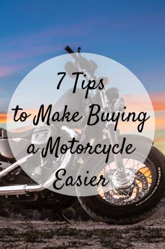 7 Tips To Make Buying A Motorcycle Easier Mom And More