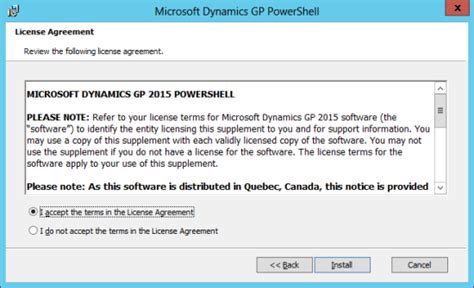 Hands On With Microsoft Dynamics Gp 2015 R2 Install Gp Powershell