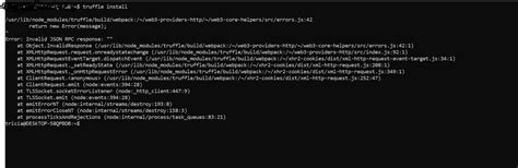 Truffle Install Rethdev