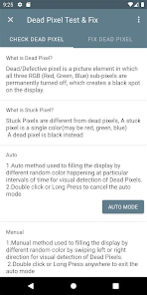 Deaddefective Pixel Test Fix For Android Download