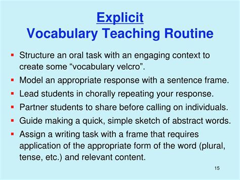 Ppt Instructional Tools To Bolster High Leverage Word Knowledge With