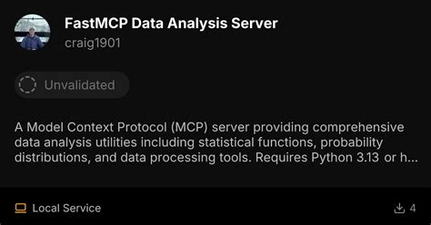 Fastmcp Data Analysis Server Mcp S · Lobehub