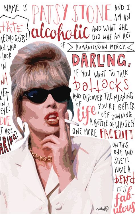 Patsy Stone Absolutely Fabulous Inspired Poster Print With Funny