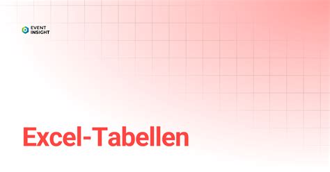 Excel Tabellen External Knowledge Base German