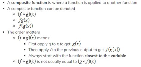 Ib Dp Maths Aa Hl复习笔记232 Composite And Inverse Functions 翰林国际教育