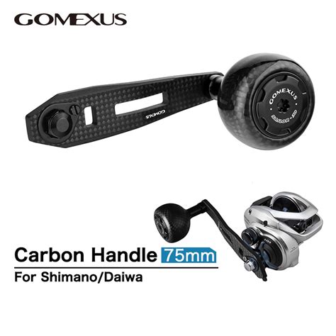 Gomexus Jigging 75 Reel Handle Carbon For Okuma Komodo Abu Daiwa