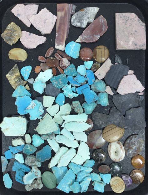 Lot Raw Turquoise And Assorted Minerals
