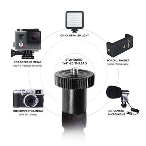 Ubeesize Flexible Tripod With Two Detachable Arms And Bluetooth Remote Shutter Gadgetsin