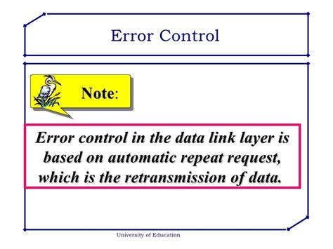 Flow And Error Control
