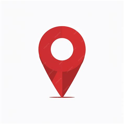 Premium Vector Red Location Pin Icon For Maps And Navigation Applications Triangular Design