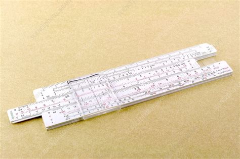Logarithmic Slide Rule Stock Image A900 0150 Science Photo Library