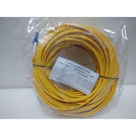 Jual LC LC 30 Meter Singlemode Duplex 3mm Patch Cord Kabel Fiber Optic Shopee Indonesia