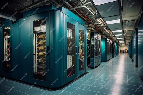 Premium Photo Ai Generation The Computer Room Of The Supercomputing