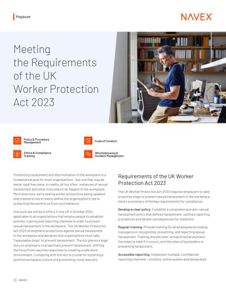 Meeting The Requirements Of The Uk Worker Protection Act 2023 Navex Uk