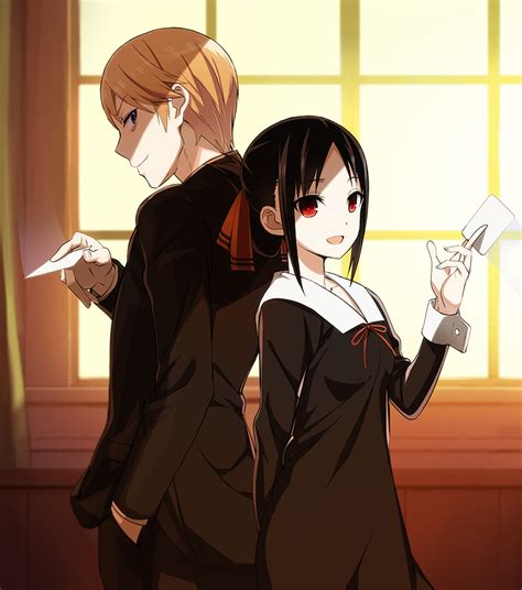 Shinomiya Kaguya And Shirogane Miyuki Kaguya Sama Wa Kokurasetai