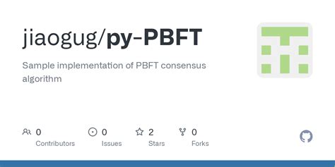 Github Jiaogugpy Pbft Sample Implementation Of Pbft Consensus Algorithm
